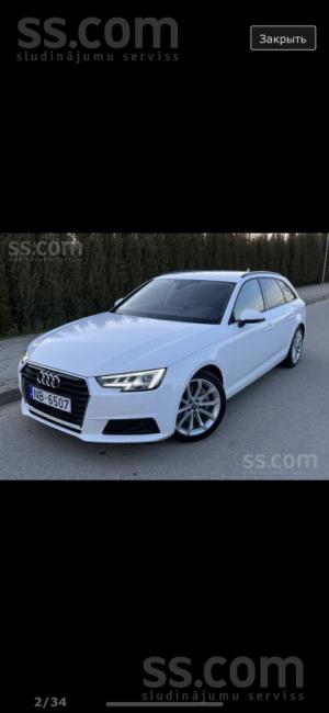 Balts Audi A4 2016 Rīga, ar dzinēja tilpumu 2.00 L un nobraukumu 220 tūkst. km par 16000 €, foto 12 vietnē AUTOMOTO.COM.LV