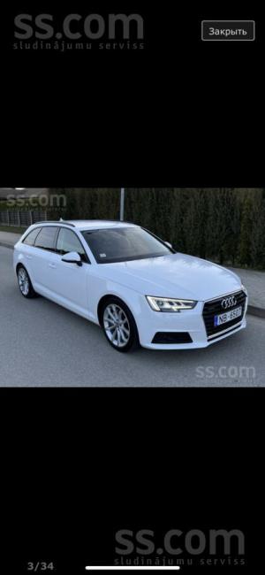 Balts Audi A4 2016 Rīga, ar dzinēja tilpumu 2.00 L un nobraukumu 220 tūkst. km par 16000 €, foto 13 vietnē AUTOMOTO.COM.LV