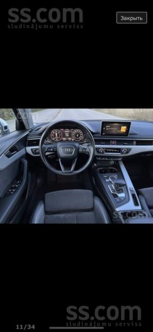 Balts Audi A4 2016 Rīga, ar dzinēja tilpumu 2.00 L un nobraukumu 220 tūkst. km par 16000 €, foto 14 vietnē AUTOMOTO.COM.LV