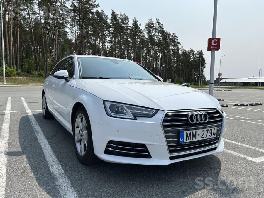 White Audi A4 2017 in Riga, with an engine capacity of 2.00 L and mileage of 226 thousand km for 14500 €, photo 1 on AUTOMOTO.COM.LV