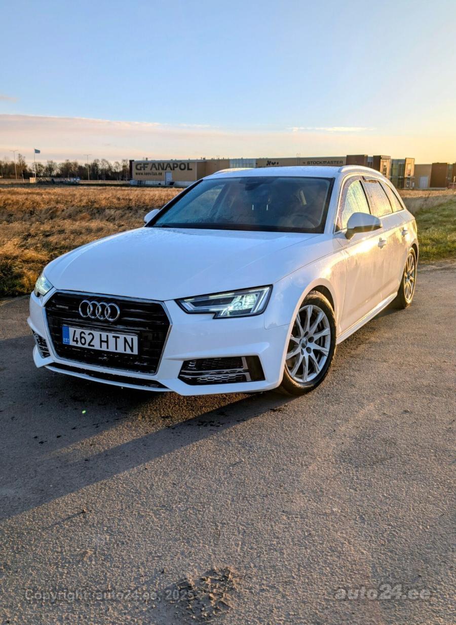 White Audi A4 2017 in Tallinn, with an engine capacity of 2.00 L and mileage of 195 thousand km for 15600 €, photo 2 on AUTOMOTO.COM.LV
