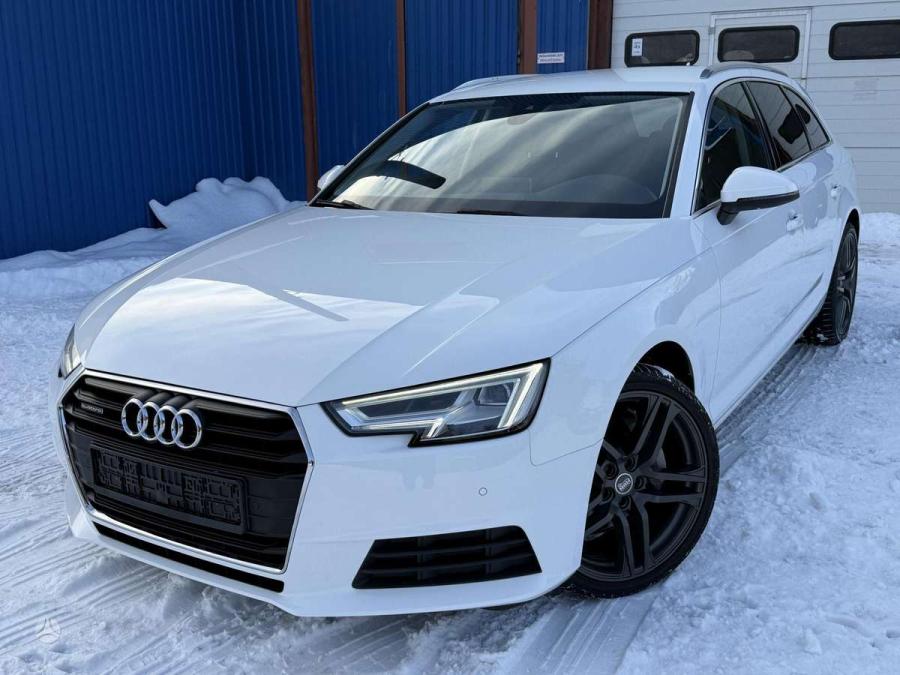 White Audi A4 2017 in Prienai, with an engine capacity of 2.00 L and mileage of 267 thousand km for 12450 €, photo 1 on AUTOMOTO.COM.LV