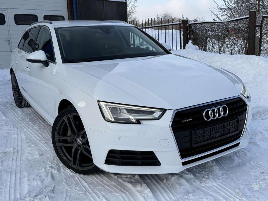 White Audi A4 2017 in Prienai, with an engine capacity of 2.00 L and mileage of 267 thousand km for 12450 €, photo 2 on AUTOMOTO.COM.LV
