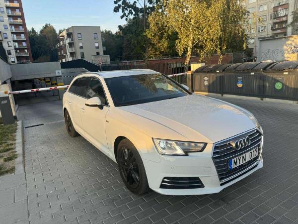 White Audi A4 2017 in Vilnius, with an engine capacity of 2.97 L and mileage of 190 thousand km for 16500 €, photo 4 on AUTOMOTO.COM.LV