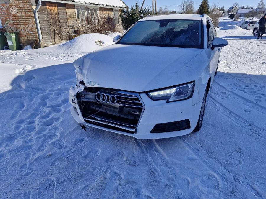 White Audi A4 2017 in Marijampole, with an engine capacity of 1.97 L and mileage of 237 thousand km for 6600 €, photo 1 on AUTOMOTO.COM.LV
