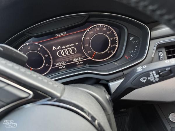 White Audi A4 2017 in Siauliai, with an engine capacity of 2.00 L and mileage of 188 thousand km for 14400 €, photo 6 on AUTOMOTO.COM.LV