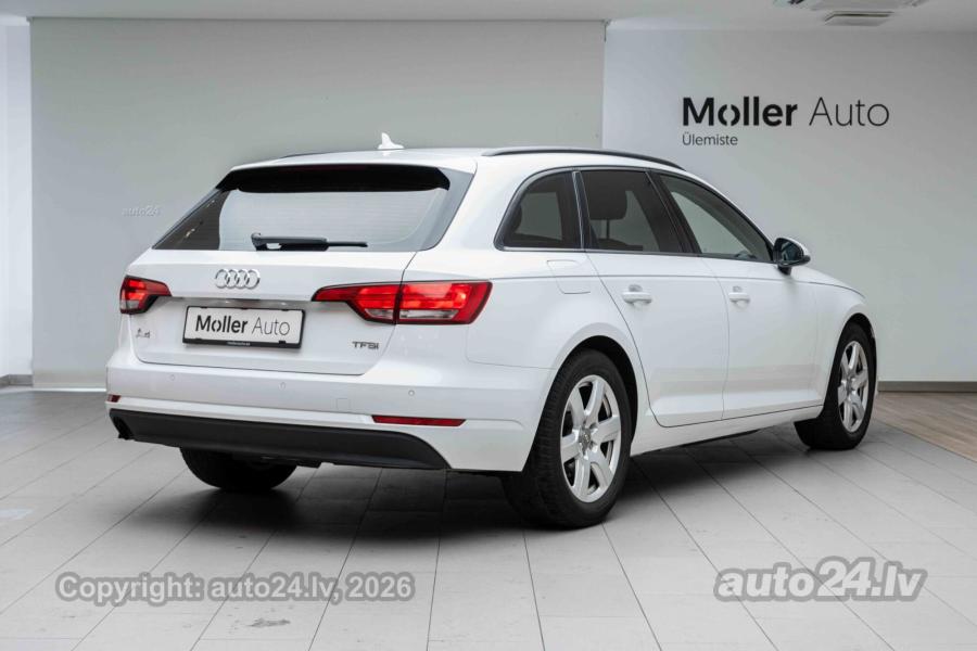 White Audi A4 2017 in Tallinn, with an engine capacity of 1.40 L and mileage of 113 thousand km for 14000 €, photo 7 on AUTOMOTO.COM.LV