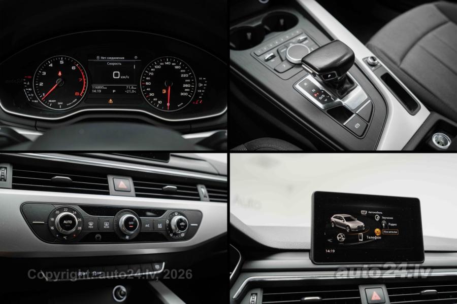 White Audi A4 2017 in Tallinn, with an engine capacity of 1.40 L and mileage of 113 thousand km for 14000 €, photo 14 on AUTOMOTO.COM.LV