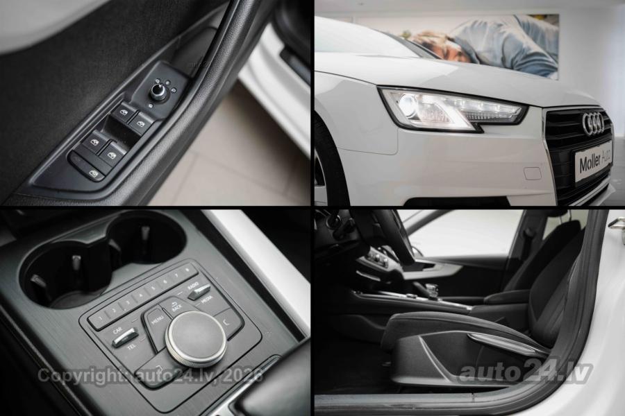 White Audi A4 2017 in Tallinn, with an engine capacity of 1.40 L and mileage of 113 thousand km for 14000 €, photo 15 on AUTOMOTO.COM.LV