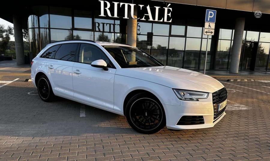 White Audi A4 2017 in Kaunas, with an engine capacity of 1.97 L and mileage of 244 thousand km for 14500 €, photo 4 on AUTOMOTO.COM.LV