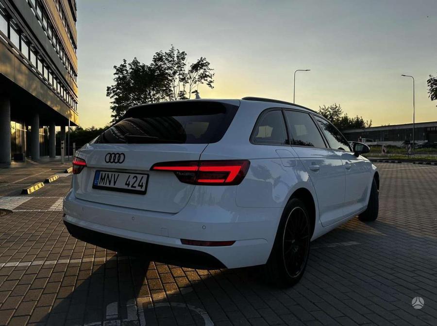 White Audi A4 2017 in Kaunas, with an engine capacity of 1.97 L and mileage of 244 thousand km for 14500 €, photo 6 on AUTOMOTO.COM.LV
