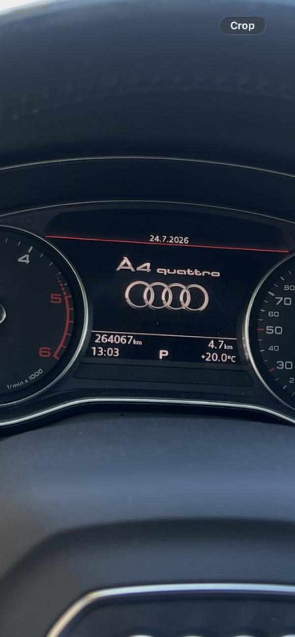 Balts Audi A4 2017 Pērnava, ar dzinēja tilpumu 3.00 L un nobraukumu 264 tūkst. km par 16000 €, foto 10 vietnē AUTOMOTO.COM.LV
