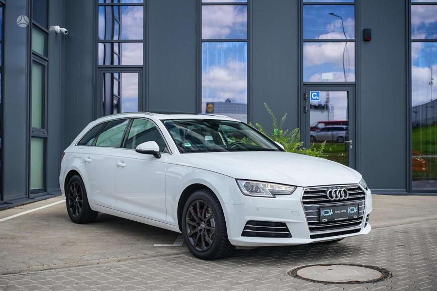 White Audi A4 2017 in Marijampole, with an engine capacity of 1.97 L and mileage of 227 thousand km for 11450 €, photo 1 on AUTOMOTO.COM.LV