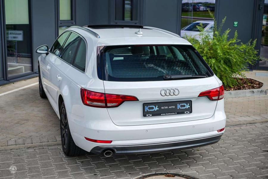 White Audi A4 2017 in Marijampole, with an engine capacity of 1.97 L and mileage of 227 thousand km for 11450 €, photo 11 on AUTOMOTO.COM.LV