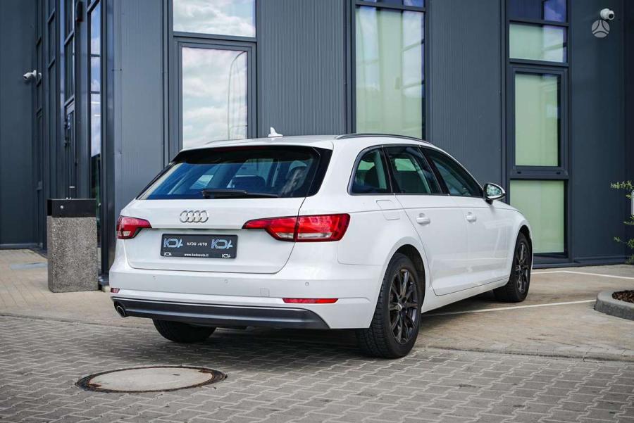 White Audi A4 2017 in Marijampole, with an engine capacity of 1.97 L and mileage of 227 thousand km for 11450 €, photo 14 on AUTOMOTO.COM.LV