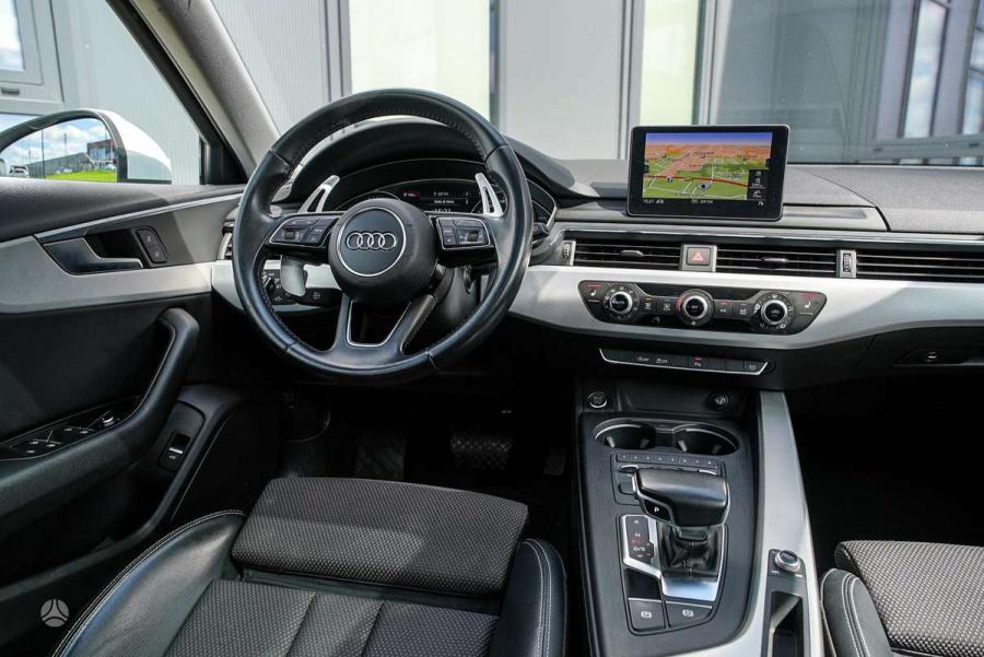 White Audi A4 2017 in Marijampole, with an engine capacity of 1.97 L and mileage of 227 thousand km for 11450 €, photo 19 on AUTOMOTO.COM.LV