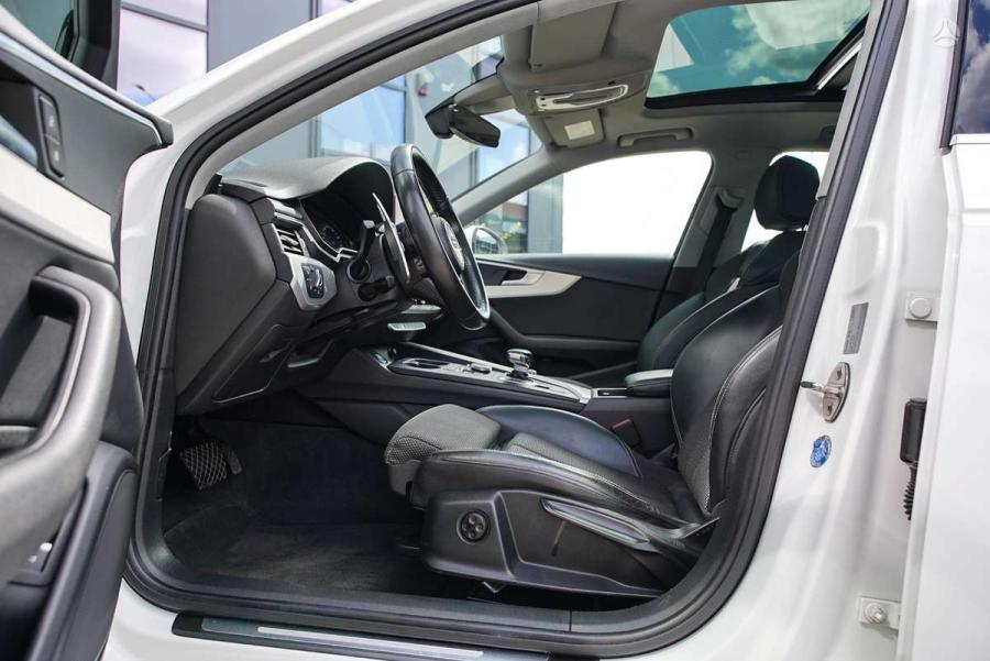 White Audi A4 2017 in Marijampole, with an engine capacity of 1.97 L and mileage of 227 thousand km for 11450 €, photo 30 on AUTOMOTO.COM.LV
