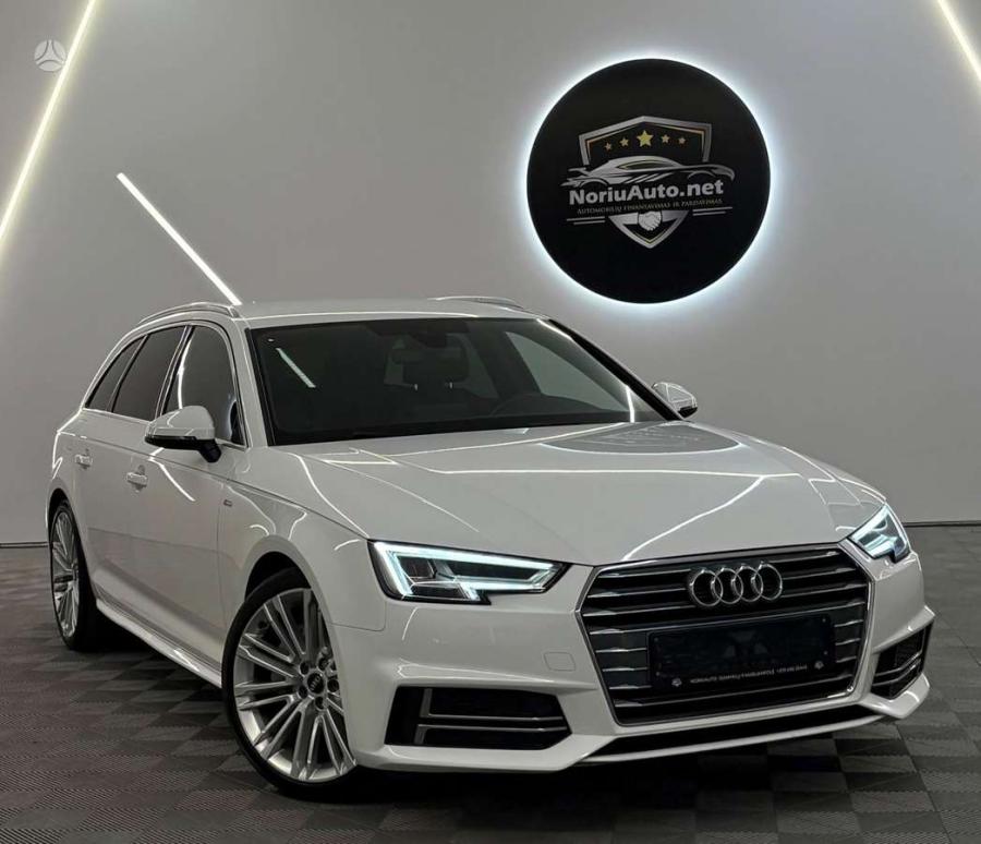 Balts Audi A4 2017 Marijampole, ar dzinēja tilpumu 1.97 L un nobraukumu 270 tūkst. km par 12999 €, foto 1 vietnē AUTOMOTO.COM.LV