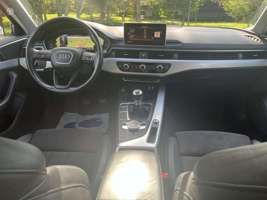White Audi A4 2017 in Taurage, with an engine capacity of 2.00 L and mileage of 240 thousand km for 10600 €, photo 13 on AUTOMOTO.COM.LV