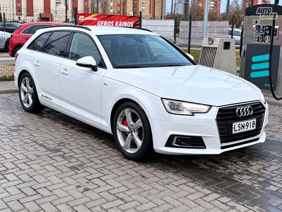 White Audi A4 2017 in Kaunas, with an engine capacity of 3.00 L and mileage of 232 thousand km for 13499 €, photo 1 on AUTOMOTO.COM.LV