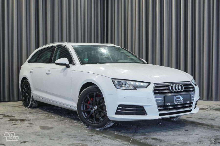 White Audi A4 2018 in Marijampole, with an engine capacity of 2.00 L and mileage of 227 thousand km for 11950 €, photo 1 on AUTOMOTO.COM.LV