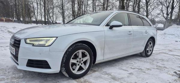 White Audi A4 2018 in Taurage, with an engine capacity of 1.97 L and mileage of 300 thousand km for 11350 €, photo 2 on AUTOMOTO.COM.LV