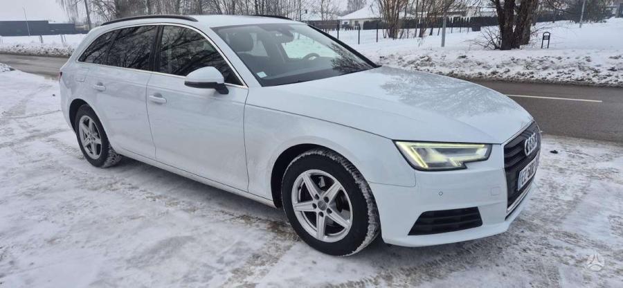 White Audi A4 2018 in Taurage, with an engine capacity of 1.97 L and mileage of 300 thousand km for 11350 €, photo 6 on AUTOMOTO.COM.LV