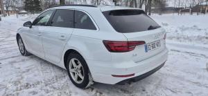 White Audi A4 2018 in Taurage, with an engine capacity of 1.97 L and mileage of 300 thousand km for 11350 €, photo 19 on AUTOMOTO.COM.LV