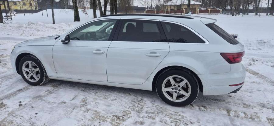 White Audi A4 2018 in Taurage, with an engine capacity of 1.97 L and mileage of 300 thousand km for 11350 €, photo 20 on AUTOMOTO.COM.LV