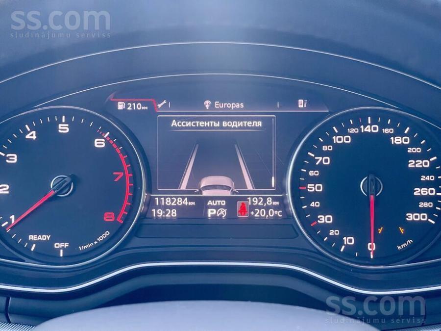 White Audi A4 2018 in Daugavpils, with an engine capacity of 2.00 L and mileage of 118 thousand km for 15300 €, photo 13 on AUTOMOTO.COM.LV
