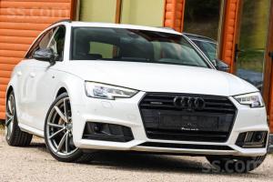 White Audi A4 2018 in Tukums, with an engine capacity of 2.00 L and mileage of 271 thousand km for 14190 €, photo  on AUTOMOTO.COM.LV