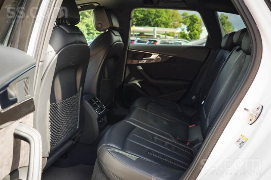 White Audi A4 2018 in Tukums, with an engine capacity of 2.00 L and mileage of 271 thousand km for 14190 €, photo 8 on AUTOMOTO.COM.LV