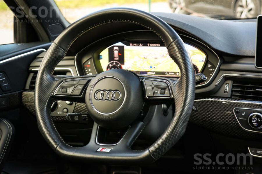 White Audi A4 2018 in Tukums, with an engine capacity of 2.00 L and mileage of 271 thousand km for 14190 €, photo 12 on AUTOMOTO.COM.LV