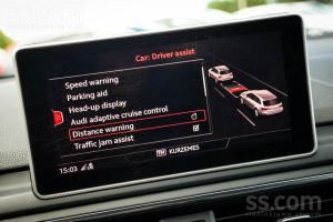 White Audi A4 2018 in Tukums, with an engine capacity of 2.00 L and mileage of 271 thousand km for 14190 €, photo 21 on AUTOMOTO.COM.LV