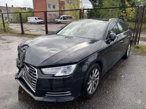 White Audi A4 2018 in Utena, with an engine capacity of 2.00 L and mileage of 94 thousand km for 5550 €, photo  on AUTOMOTO.COM.LV
