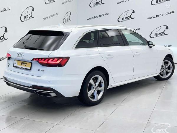 White Audi A4 2019 in Vilnius, with an engine capacity of 1.97 L and mileage of 184 thousand km for 19000 €, photo 3 on AUTOMOTO.COM.LV