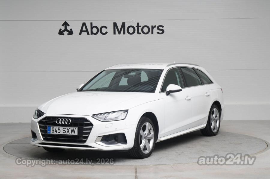 White Audi A4 2019 in Tallinn, with an engine capacity of 2.00 L and mileage of 204 thousand km for 18890 €, photo 1 on AUTOMOTO.COM.LV