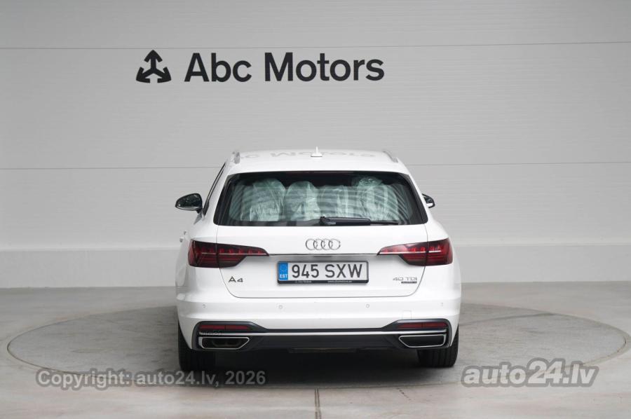 White Audi A4 2019 in Tallinn, with an engine capacity of 2.00 L and mileage of 204 thousand km for 18890 €, photo 6 on AUTOMOTO.COM.LV