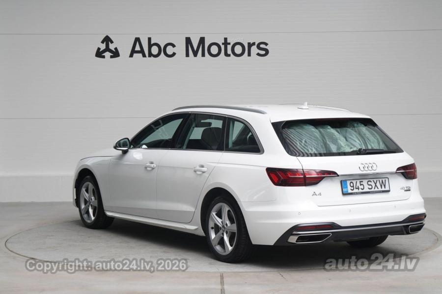 White Audi A4 2019 in Tallinn, with an engine capacity of 2.00 L and mileage of 204 thousand km for 18890 €, photo 7 on AUTOMOTO.COM.LV