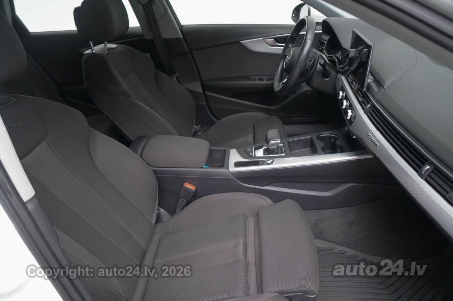 White Audi A4 2019 in Tallinn, with an engine capacity of 2.00 L and mileage of 204 thousand km for 18890 €, photo 10 on AUTOMOTO.COM.LV