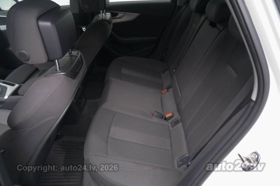 White Audi A4 2019 in Tallinn, with an engine capacity of 2.00 L and mileage of 204 thousand km for 18890 €, photo 18 on AUTOMOTO.COM.LV