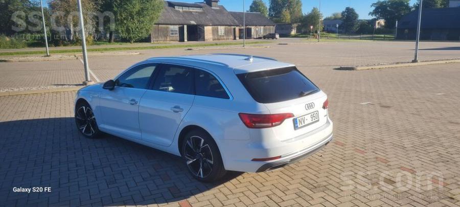 White Audi A4 2019 in Riga, with an engine capacity of 2.00 L and mileage of 156 thousand km for 20750 €, photo 4 on AUTOMOTO.COM.LV