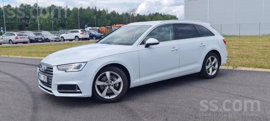 White Audi A4 2019 in Riga, with an engine capacity of 2.00 L and mileage of 156 thousand km for 20750 €, photo 25 on AUTOMOTO.COM.LV