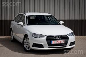 White Audi A4 2019 in Talsi, with an engine capacity of 2.00 L and mileage of 270 thousand km for 12950 €, photo  on AUTOMOTO.COM.LV