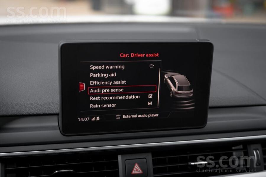 Balts Audi A4 2019 Talsi, ar dzinēja tilpumu 2.00 L un nobraukumu 270 tūkst. km par 12950 €, foto 24 vietnē AUTOMOTO.COM.LV