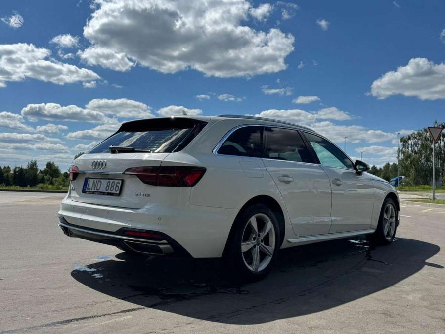 White Audi A4 2019 in Vilnius, with an engine capacity of 1.97 L and mileage of 185 thousand km for 17000 €, photo 3 on AUTOMOTO.COM.LV