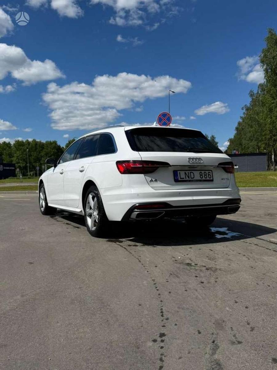 White Audi A4 2019 in Vilnius, with an engine capacity of 1.97 L and mileage of 185 thousand km for 17000 €, photo 5 on AUTOMOTO.COM.LV