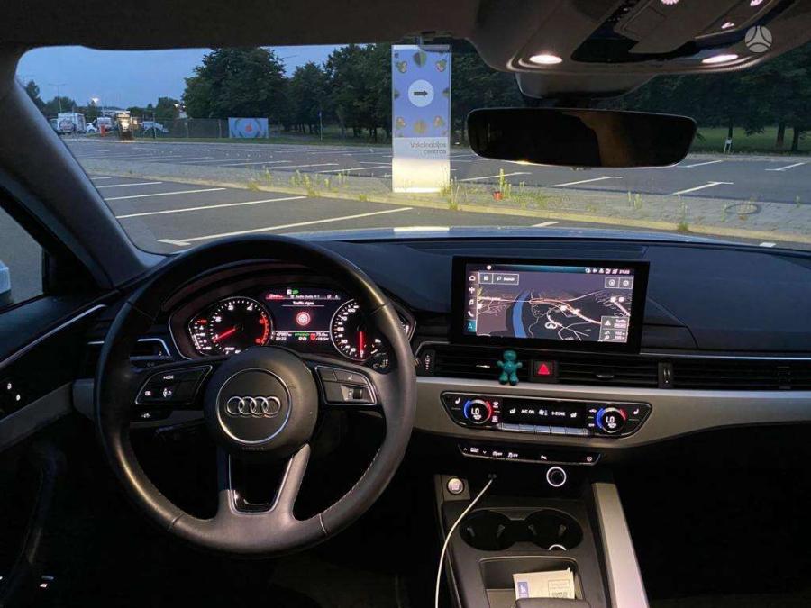 White Audi A4 2019 in Vilnius, with an engine capacity of 1.97 L and mileage of 185 thousand km for 17000 €, photo 8 on AUTOMOTO.COM.LV