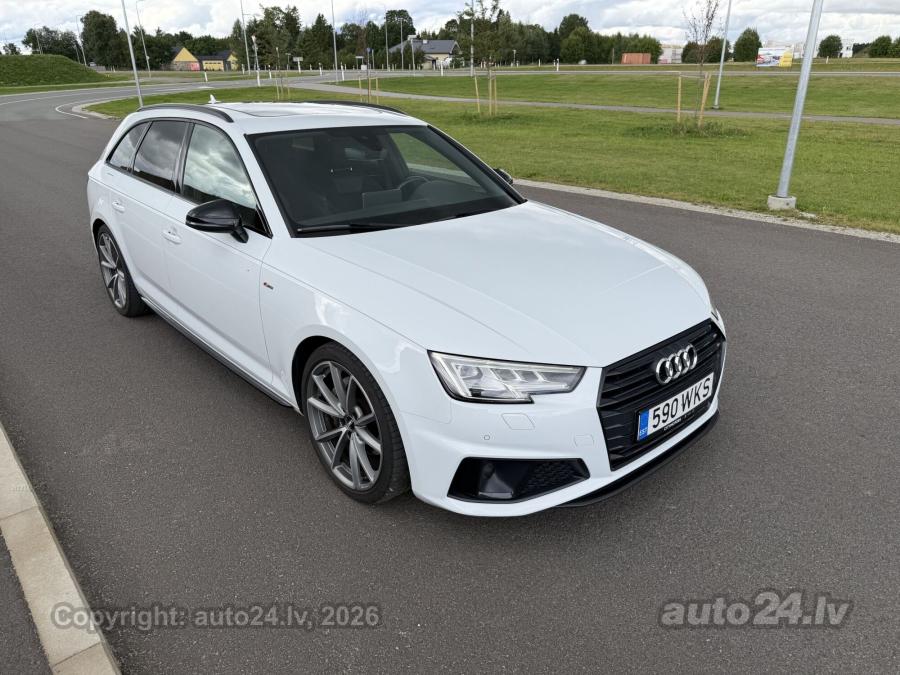 White Audi A4 2019 in Tallinn, with an engine capacity of 2.00 L and mileage of 157 thousand km for 18999 €, photo 1 on AUTOMOTO.COM.LV