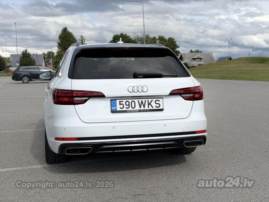 White Audi A4 2019 in Tallinn, with an engine capacity of 2.00 L and mileage of 157 thousand km for 18999 €, photo 6 on AUTOMOTO.COM.LV